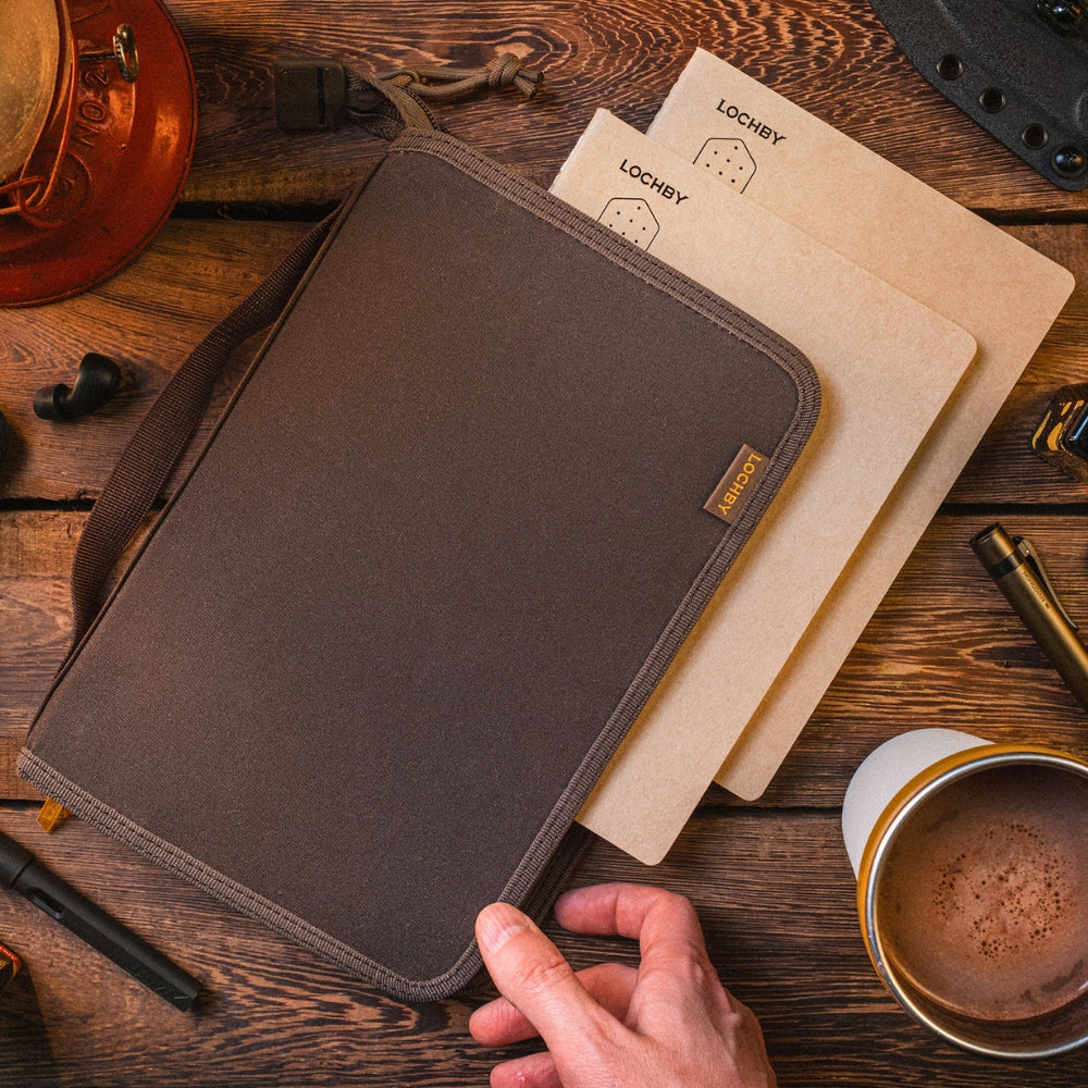 LOCHBY Field Folio A5: Zippered Notebook & Pen Organizer with Included ...