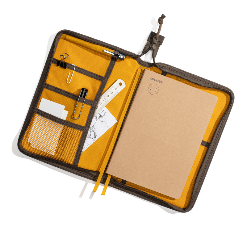 LOCHBY Field Folio A5: Zippered Notebook & Pen Organizer with Included ...