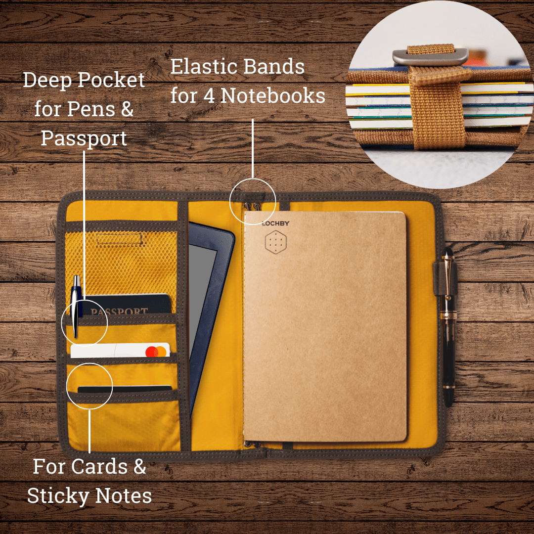 LOCHBY Field Journal: Durable Waxed Canvas Cover for Journaling