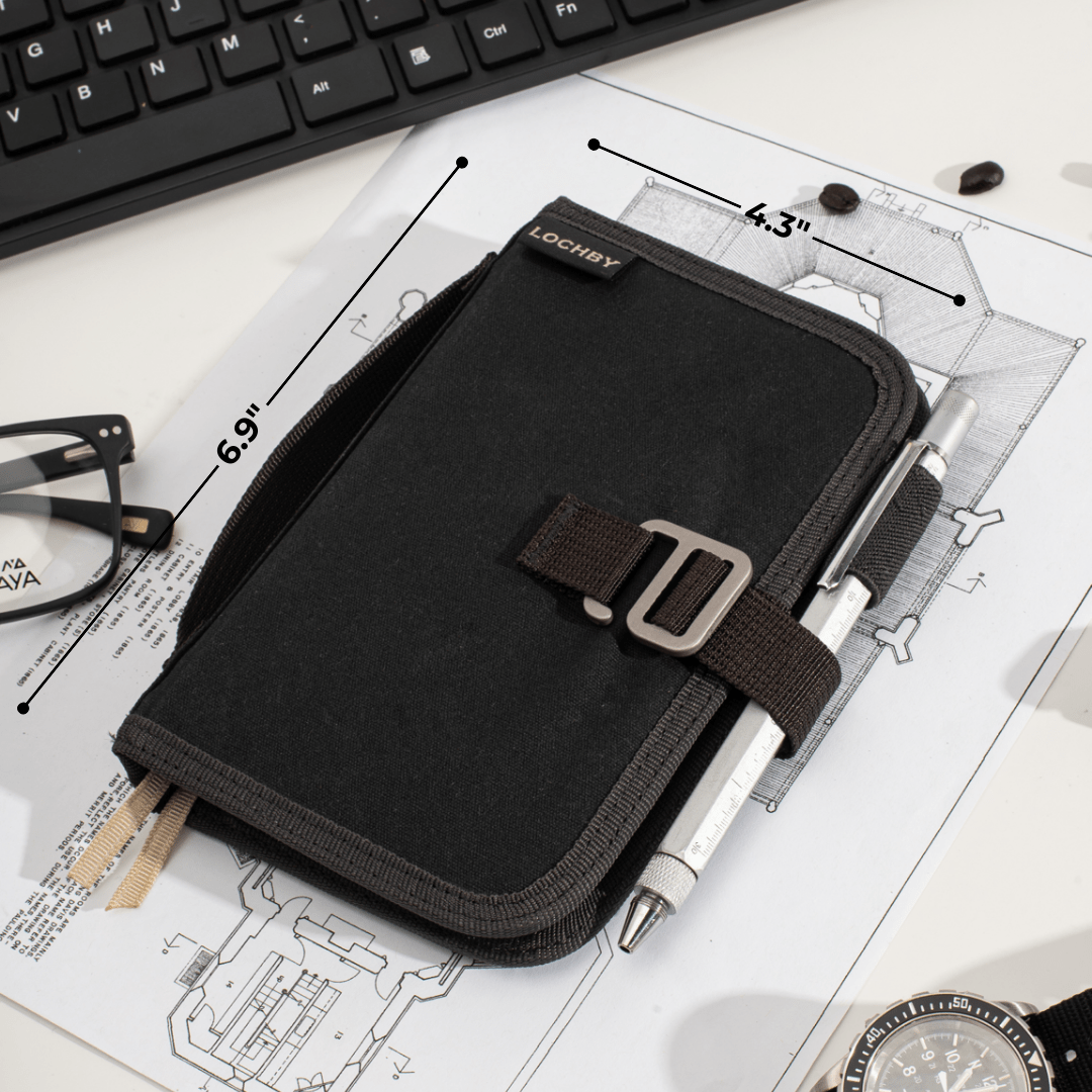 LOCHBY Mini Field Journal: Compact Water-Resistant Journal Cover