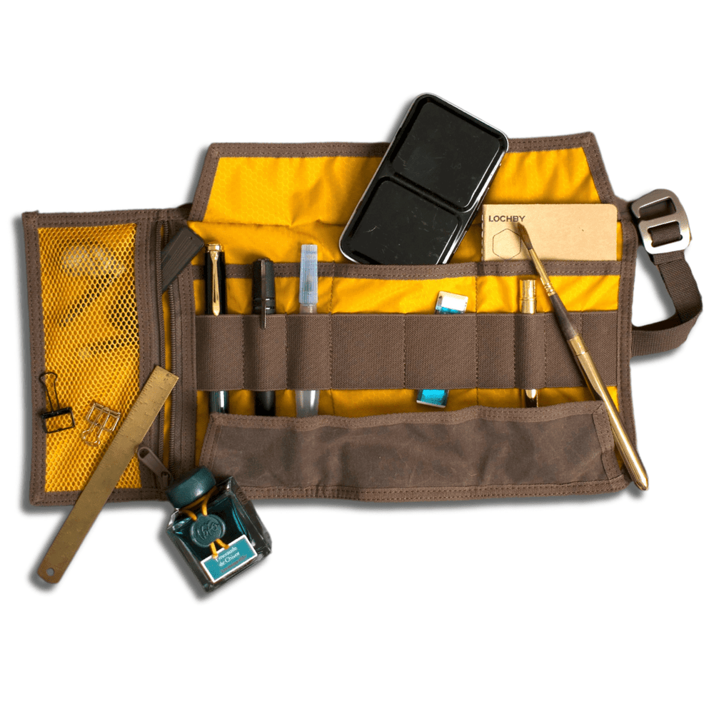 LOCHBY Tool Roll: Waxed Canvas Multi-Pocket Everyday Carry Roll